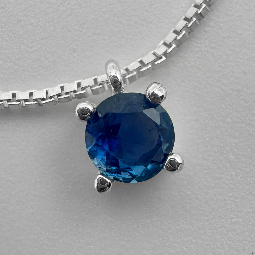 Collar con Zafiro – Joyería Esterlina